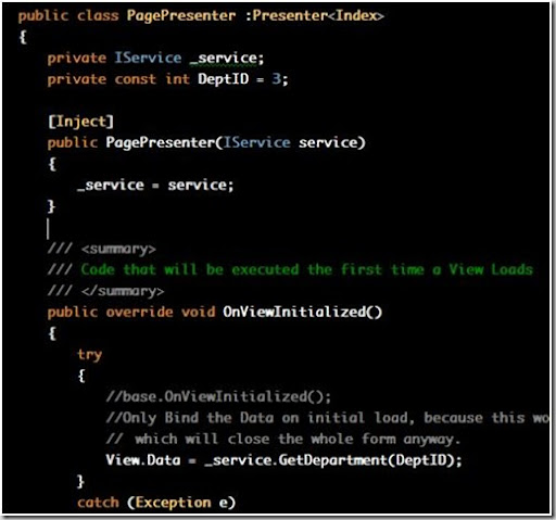 Polymorphic View: Utilizing Ninject with ASP.NET MVC Framework